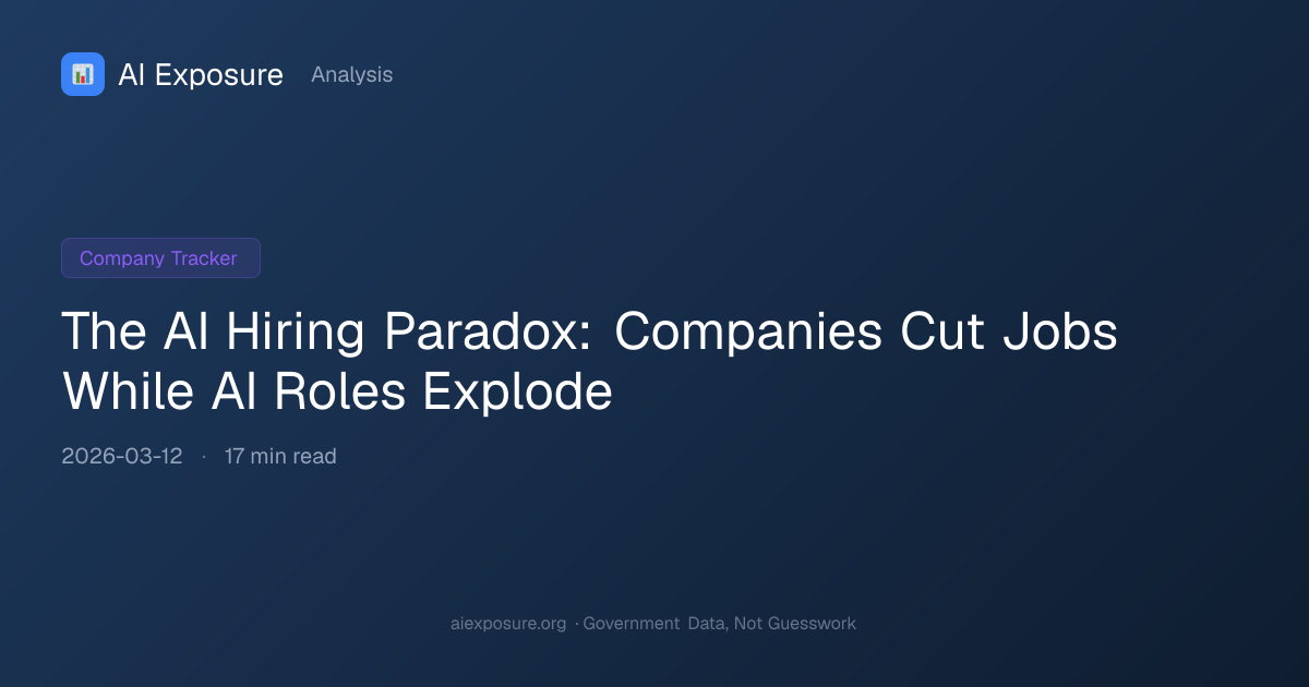 The AI Hiring Paradox: Companies Cut Jobs While AI Roles Explode ...